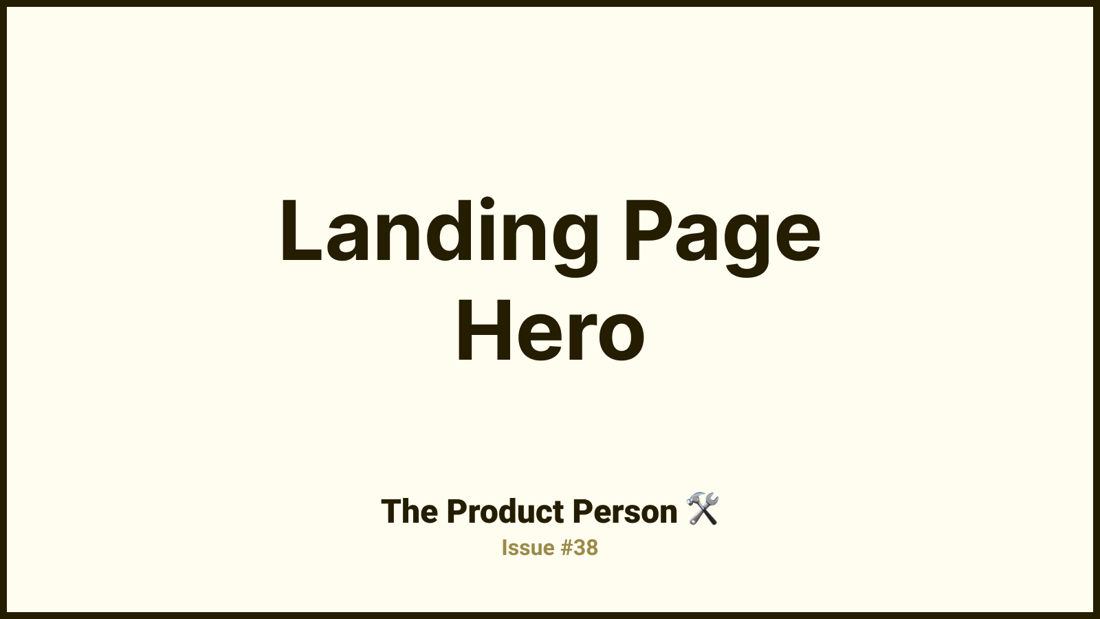 Landing Page Hero - Anthony Diké